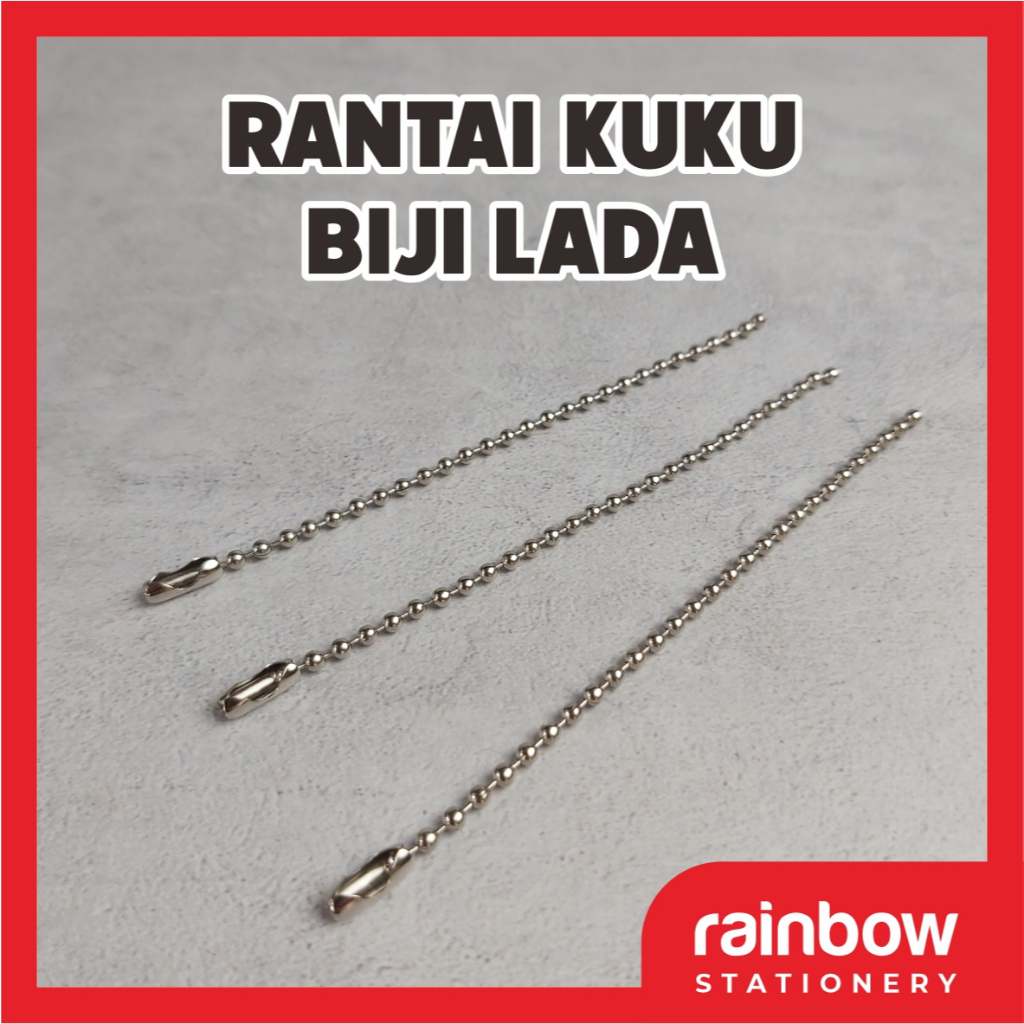 Jual Rantai Tali Label Hang Tag / Rantai Kuku Biji Lada ISI 20 PC ...