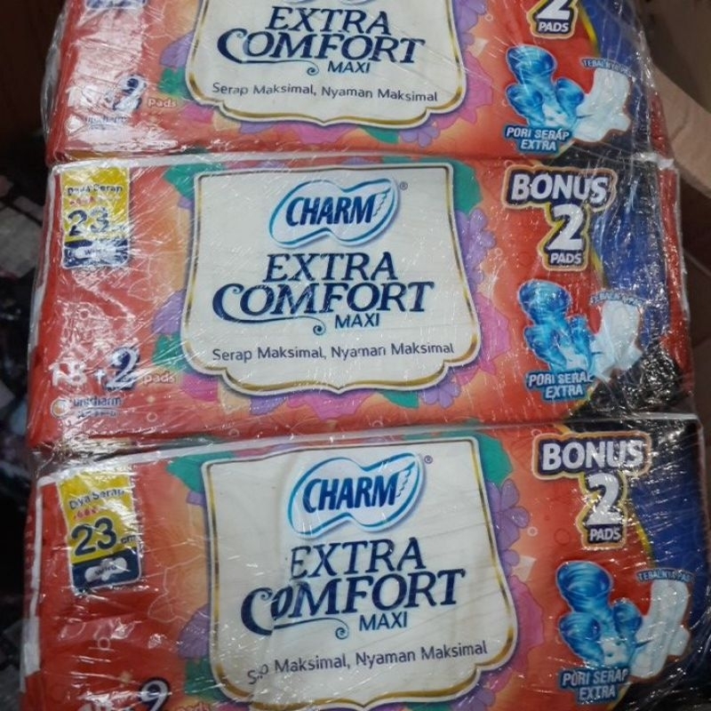 Jual Charm pembalit Extra Comfort Maxi Wing 23 cm (19 + 2 pads ...
