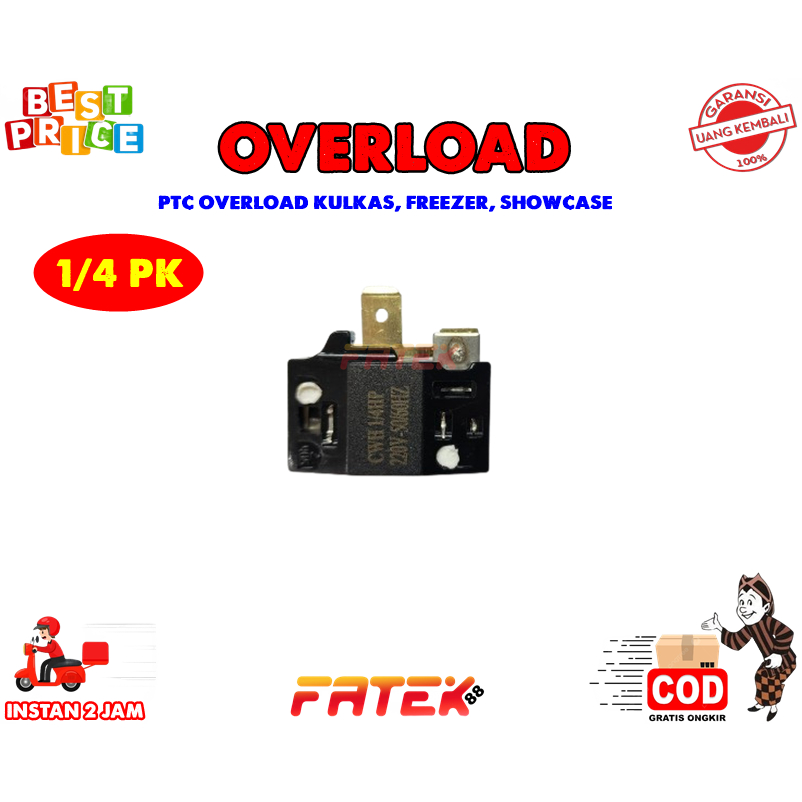 Jual OVER LOAD KULKAS 1/3 ph/PK | OVER LOAD GEPENG | OVERLOAD FREZER ...