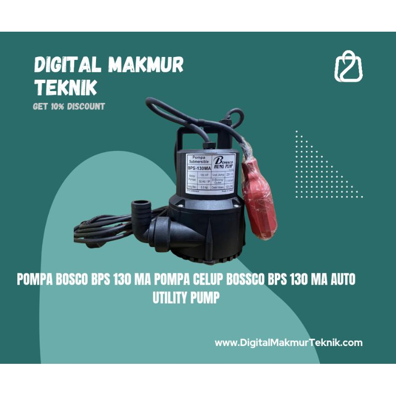 Jual POMPA BOSCO BPS 130 MA POMPA CELUP BOSSCO BPS 130 MA AUTO UTILITY ...