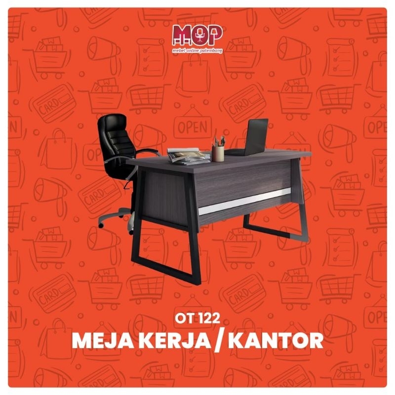 Jual Meja Kantor Office Table Meja Kerja OT 122 Siantano | Shopee Indonesia