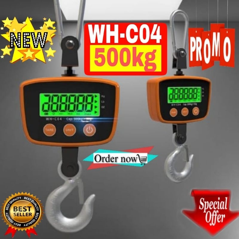 Jual ready timbangan gantung 500kg crane scale digital 500kg | Shopee ...