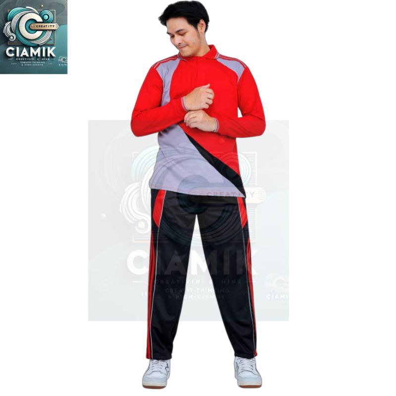 Jual Baju Seragam Olahraga 1 Set Training Pria / Setelan Baju Olahraga ...