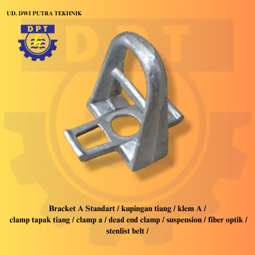Jual Bracket A Standart / kupingan tiang / klem A / clamp tapak tiang ...