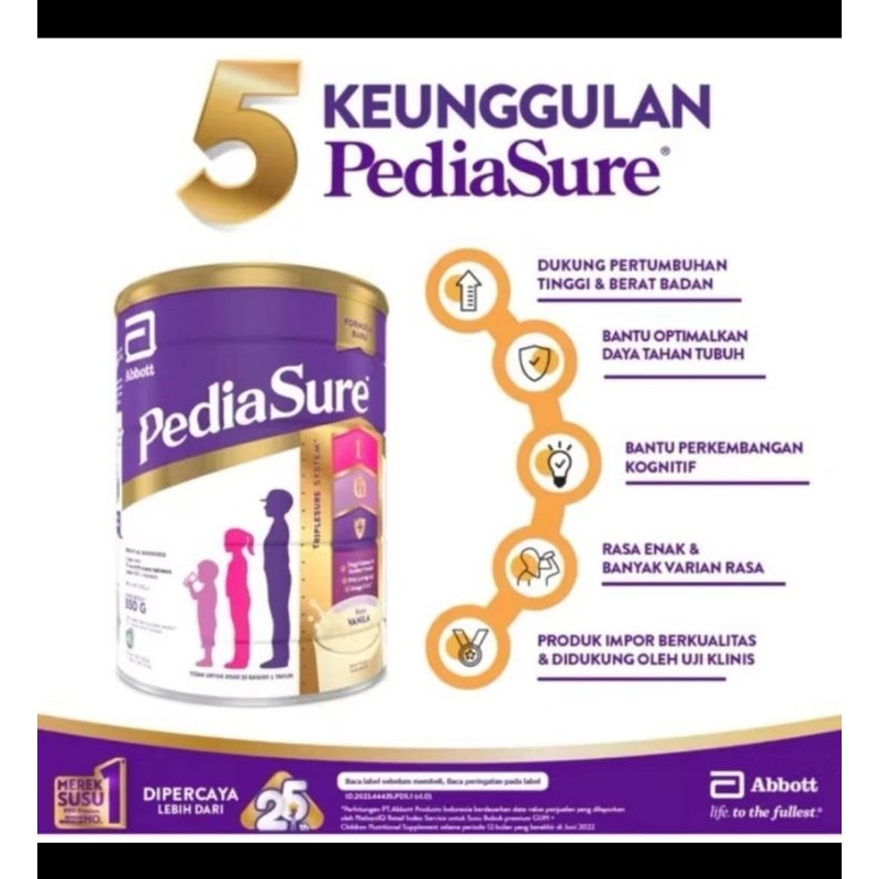Jual Pediasure 850gr Rasa Vanilla Exp 2026 | Shopee Indonesia