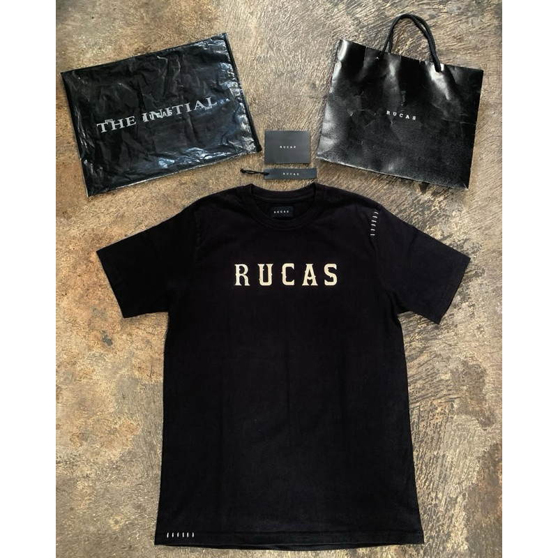 Jual [[ORIGINAL 100%]] RUCAS The Initial “Hand Stitch” Black Tee ...