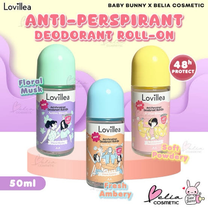 Jual Lovillea Anti-Perspirant Deodorant Roll On | Shopee Indonesia