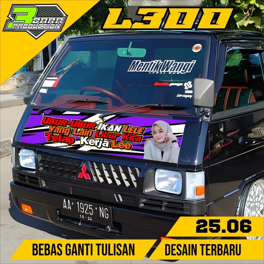 Jual STIKER KABIN DEPAN L300 PICK UP DECAL KABIN DEPAN L300 PICKUP KODE ...