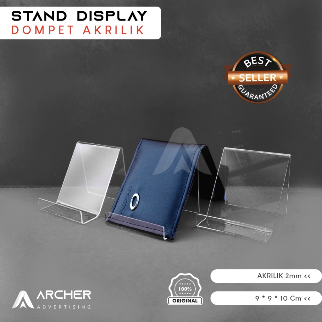 Jual STAND DOMPET DISPLAY DOMPET AKRILIK | Shopee Indonesia