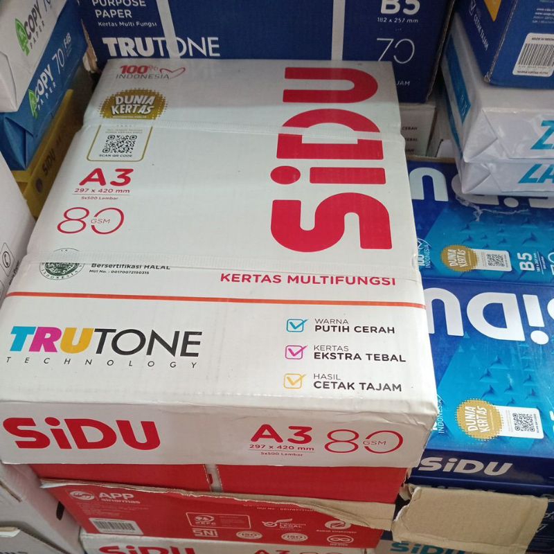 Jual Kertas A3 Sidu 80g Per Rim | Shopee Indonesia