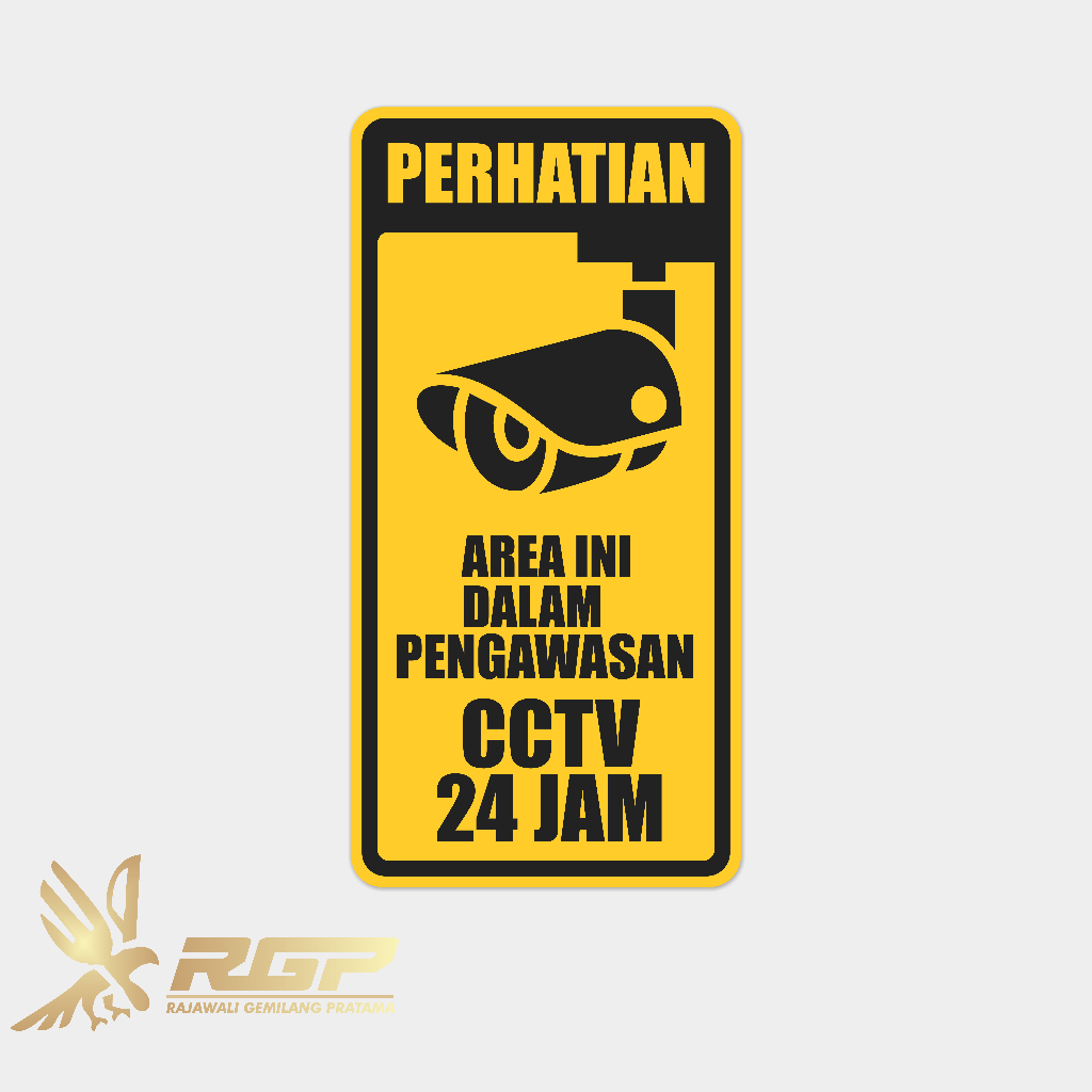 Jual Rambu Perhatian Area Ini Dalam Pengawasan CCTV 24 Jam Ukuran ...