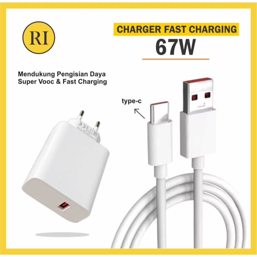 Jual Charger RIOGO 67W Fast Charging / Supervooc Original Quality ...