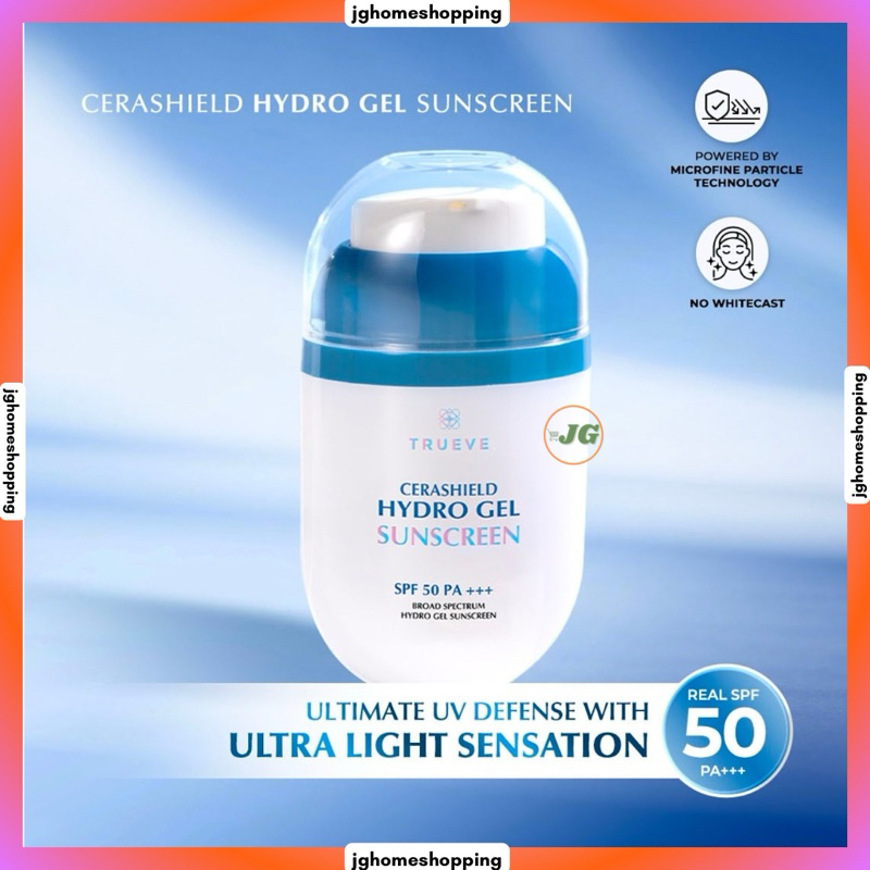 Jual Trueve Cerashield Hydro Gel Sunscreen spf 50+++ 30gr Tanpa White ...