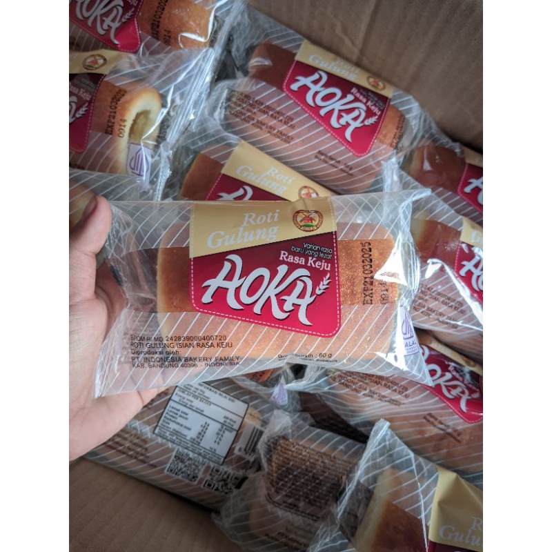 Jual AOKA Roti Gulung Keju 10pcs | Shopee Indonesia