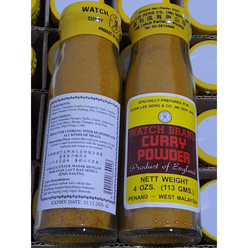 Jual Curry Powder Watch Brand Bumbu Bubuk Kari 400Gr Vege Penang ...
