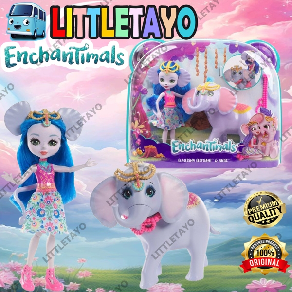 Jual Enchantimals Ekaterina Elephant & Antic Doll Play set Mattel ...