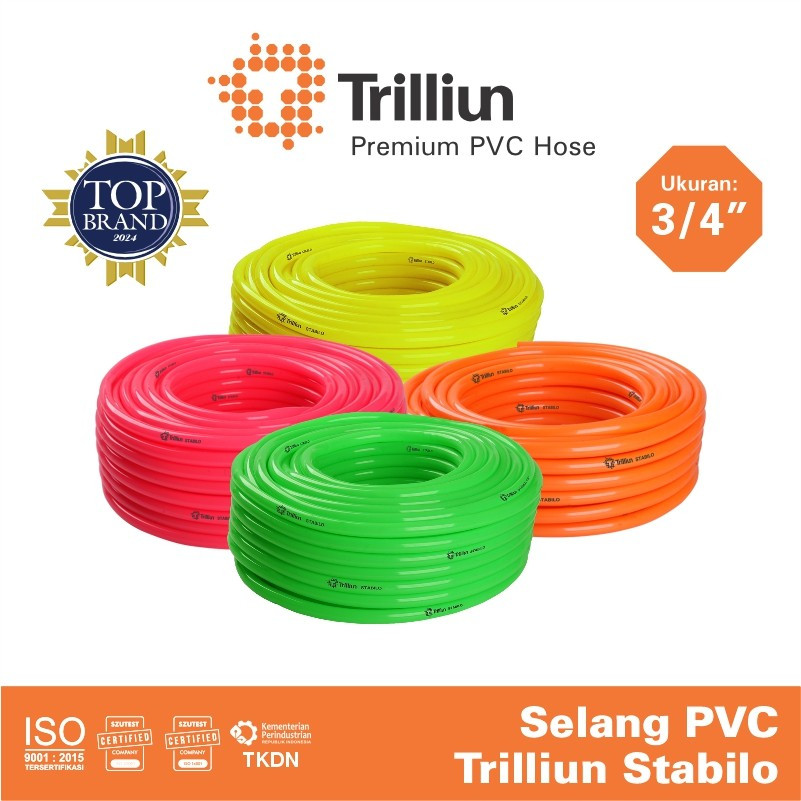Jual Selang Air PVC Trilliun Stabilo 3/4" Inch - Per Meter | Shopee Indonesia
