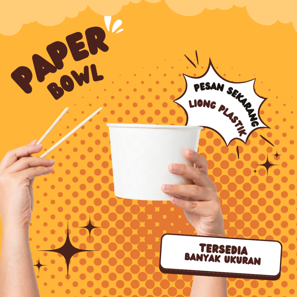 Jual Paper Bowl Polos / Paper Bowl rice / Mangkok kertas / Per dus ...