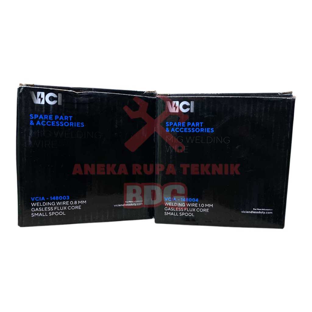 Jual Kawat Las Mig Besi VICI 0.8mm 1mm 1Kg VICI Flux Core Wire Gasless Kawat Las Tanpa Gas Co2 ...
