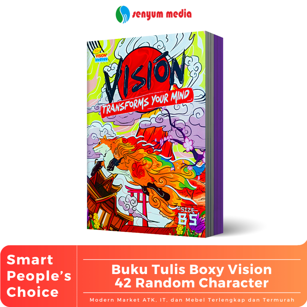 Jual Buku Tulis Boxy VISION 42 Lembar Random Character (1 Pack Isi 6 Buku) (S:PAK) | Shopee ...