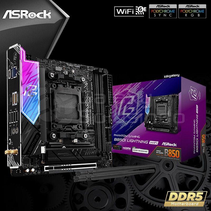 Jual Asrock B850i PG Phantom Gaming Lightning WIFI - AMD B850 DDR5 AM5 ...
