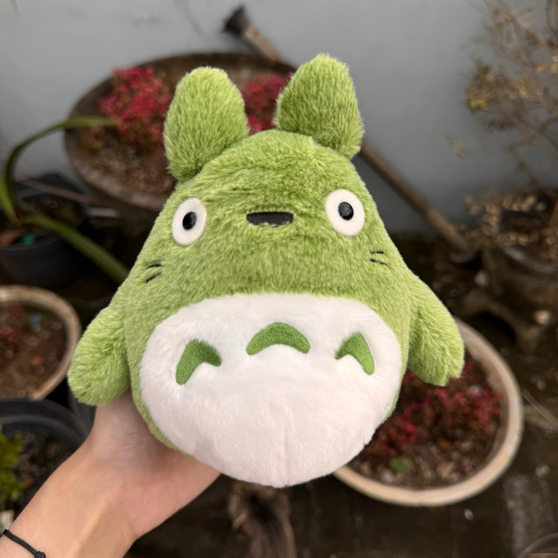 Jual Boneka Totoro Hijau Rare Fluffy Original Studio Ghibli Sun Arrow ...