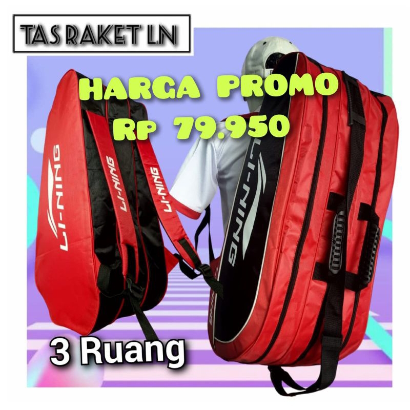 Jual TAS RAKET RANSEL LN 3R BADMINTON BULU TANGKIS | Shopee Indonesia