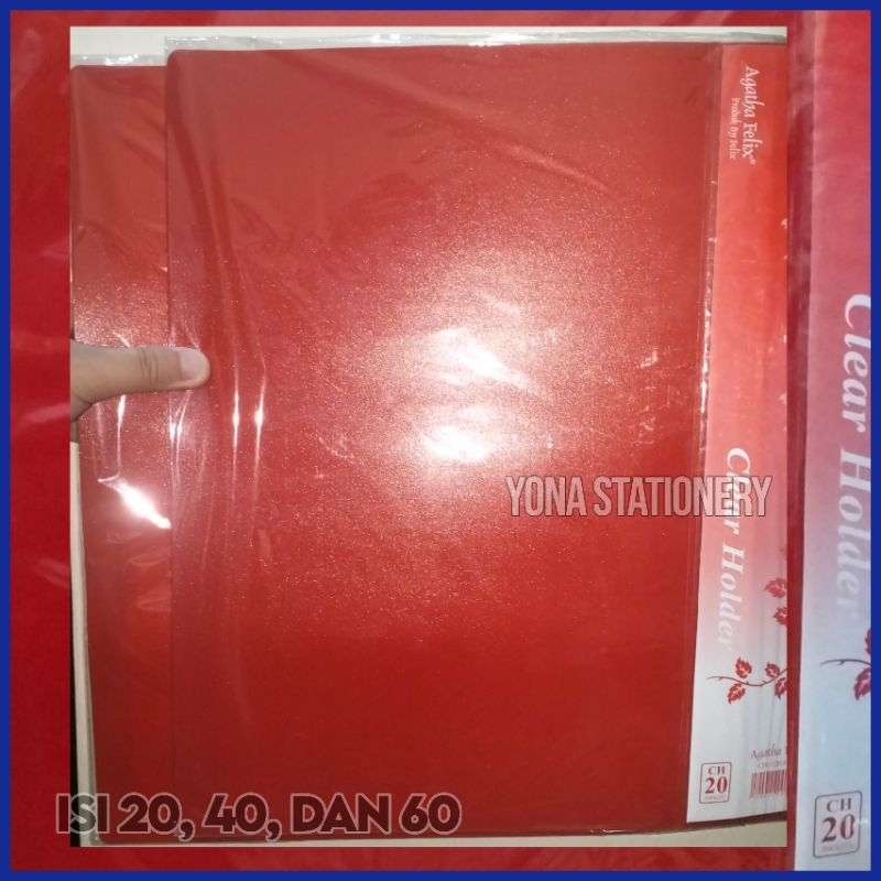 Jual Clear Holder Map Holder FOLIO - Dokumen Keeper Isi 20, 40, dan 60 ...