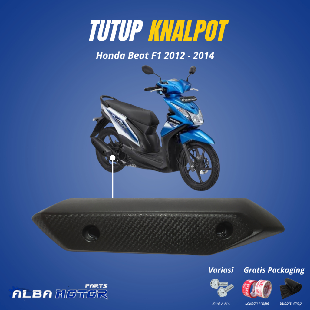 Jual Cover Knalpot / Tutup Knalpot Honda Beat F1 110 CC 2012 - 2014 ...