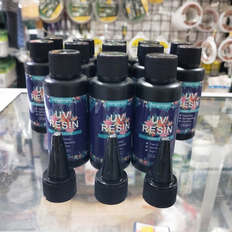 Jual LEM RESIN BENING TYPE HARD UV / ULTRAVIOLET 50 gram dan 100 gram ...