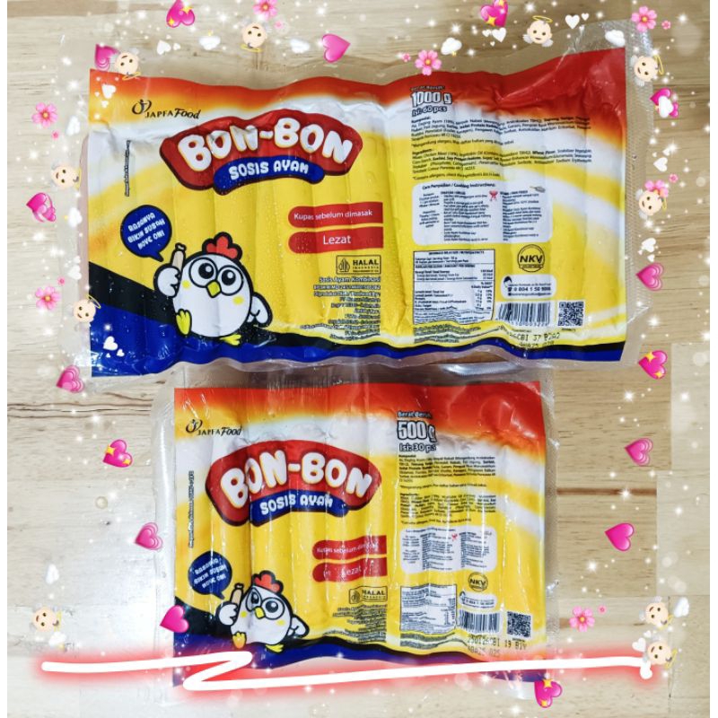 Jual BON BON SOSIS AYAM 1KG ISI 60PC JAFA SO GOOD/SOSIS BON BON 500GR ...