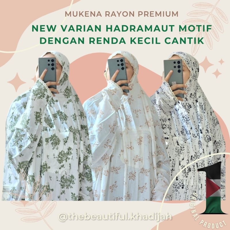 Jual TheBeautiful.Khadijah | Mukena Terusan Hadramaut Motif NEW Version ...