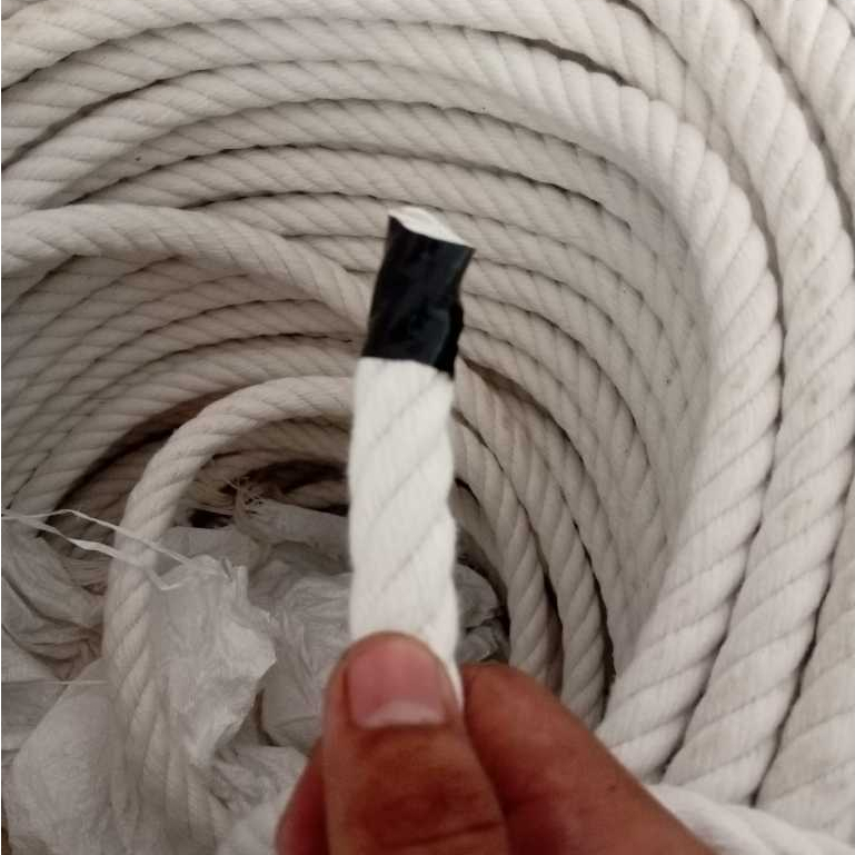 Jual 1 Meter Tali Tambang 16mm 18mm Kuralon Kain Katun Putih Besar ...