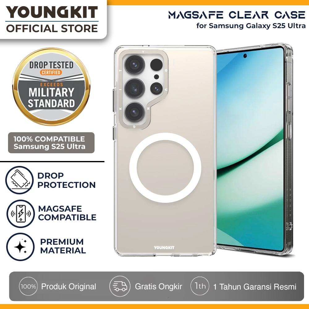 Jual Youngkit Crystal Clear Case Compatible For Samsung Galaxy S25 ...
