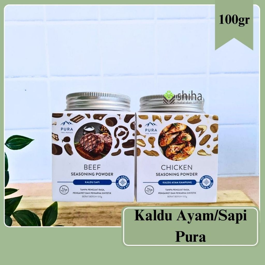 Jual Pura Kaldu Asli | Bumbu kaldu jamur Kaldu Ayam , Sapi, (100gr ...