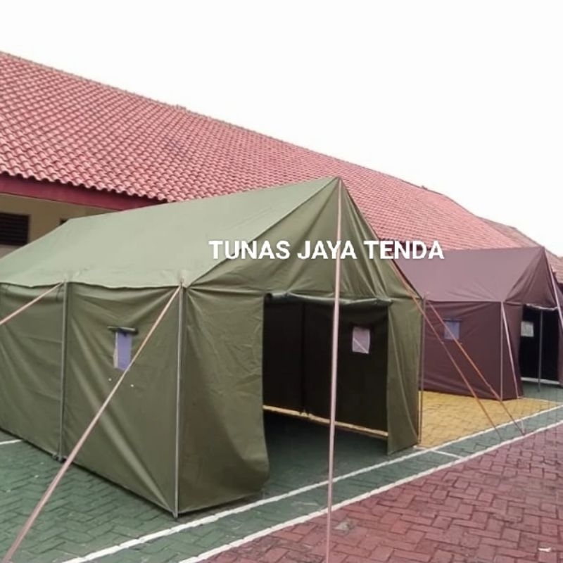 Jual TENDA BARAK KOMANDO POSKO PANITIA SERBAGUNA STANDAR TNI BAHAN LION ...