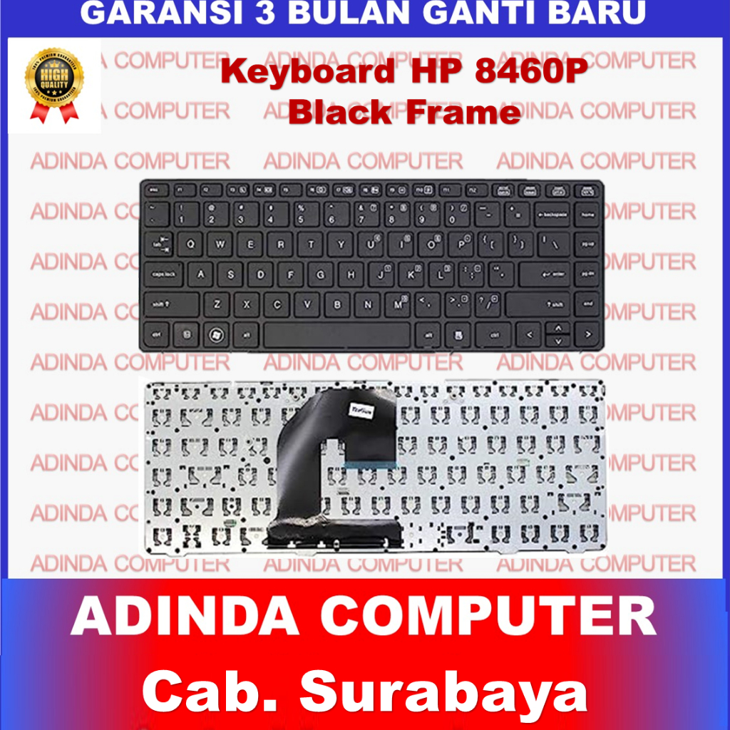 Jual Keyboard HP Elitebook 8460pProbook 6460 6460b 6465b 6465 6470 6475 ...