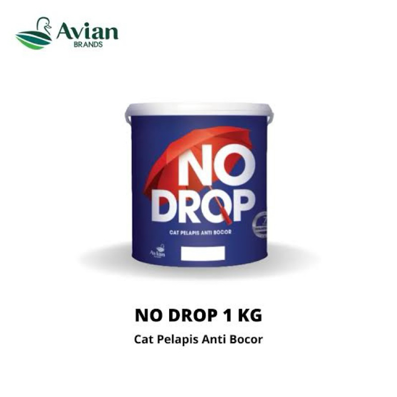 Jual NO DROP Cat pelapis anti bocor / cat tembok WATER PROOFING 1 kg AVIAN | Shopee Indonesia