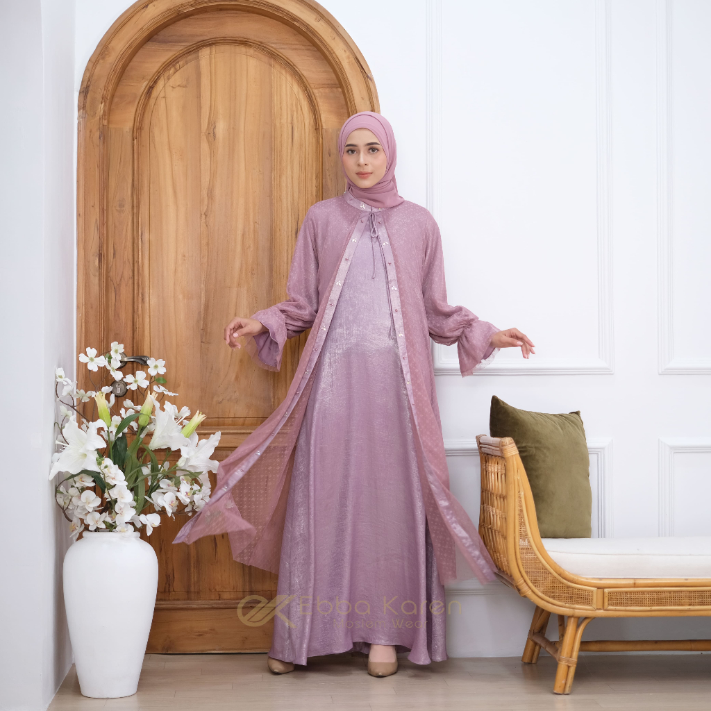Jual Keira Dress By Ebba Karen Gamis Wanita Mewah Elegan Dress Lebaran ...