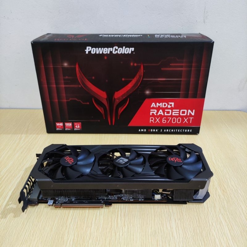 Jual VGA AMD RADEON POWER COLOR RX 6700 XT 12GB RED DEVIL | Shopee ...