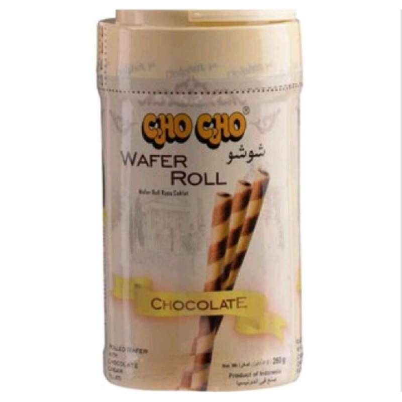 Jual CHO CHO WAFER ROLL CHOCOLATE 260G | Shopee Indonesia