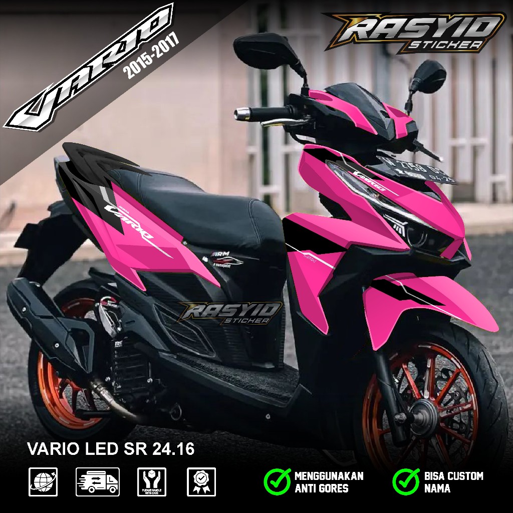 Jual COD Sticker Decal Full Body Motor Honda Vario Led Lama Old 125 150 ...