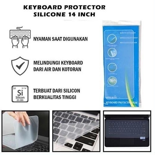 Jual Pelindung Keyboard Silikon Universal Keyboard Protector For Laptop ...