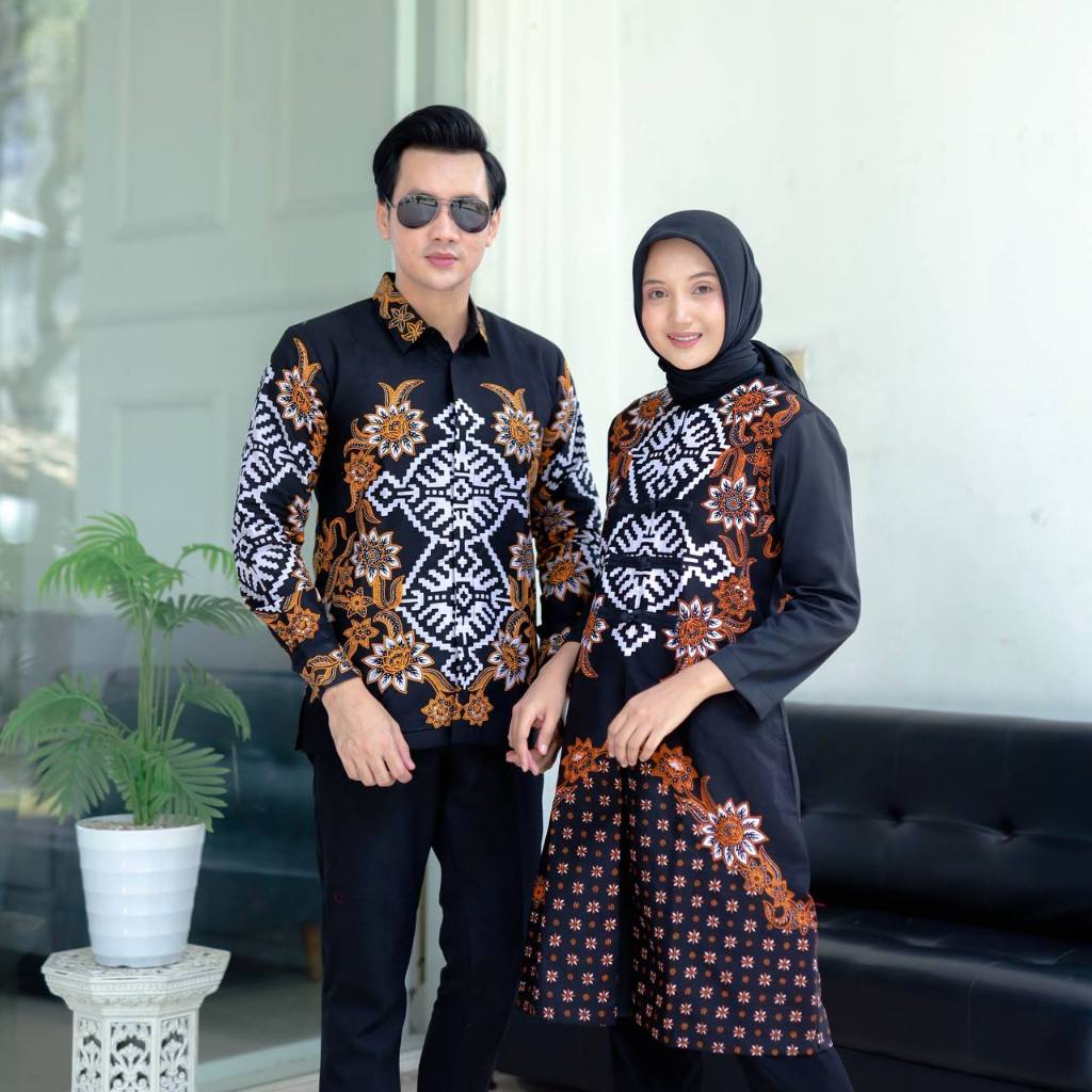 Jual Benang Raja Couple Batik Primis Kombinasi Tulis Lapis Furing Lurik ...