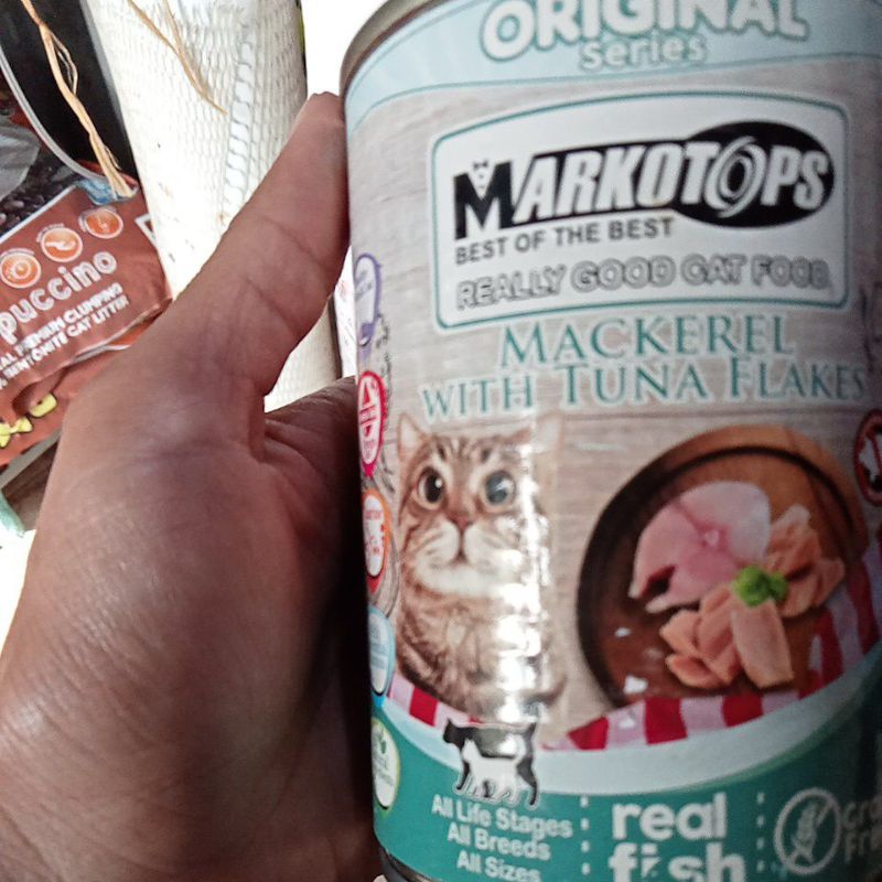Jual Markotops kaleng 400 gram ( Mackerel with tuna flakes ) | Shopee ...