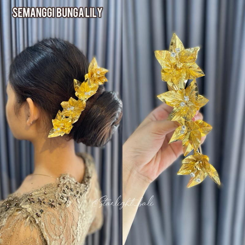 Jual Starlight Bali || Semanggi Bunga Lily Permata/Aksesoris sanggul ...