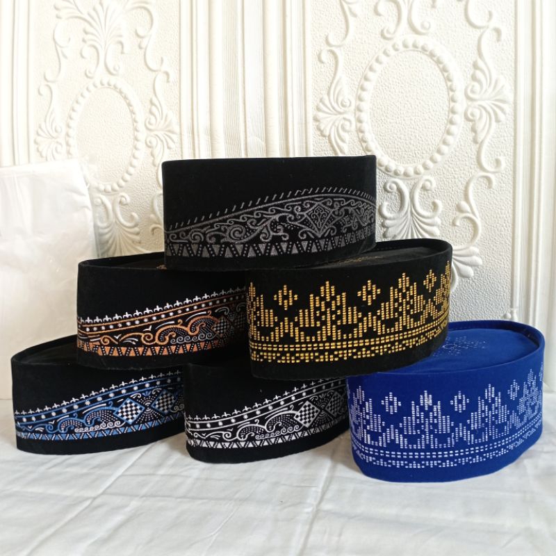 Jual TERLARIS!! Peci Songkok Kopiah Batik Cetak Print Sablon Non AC ...