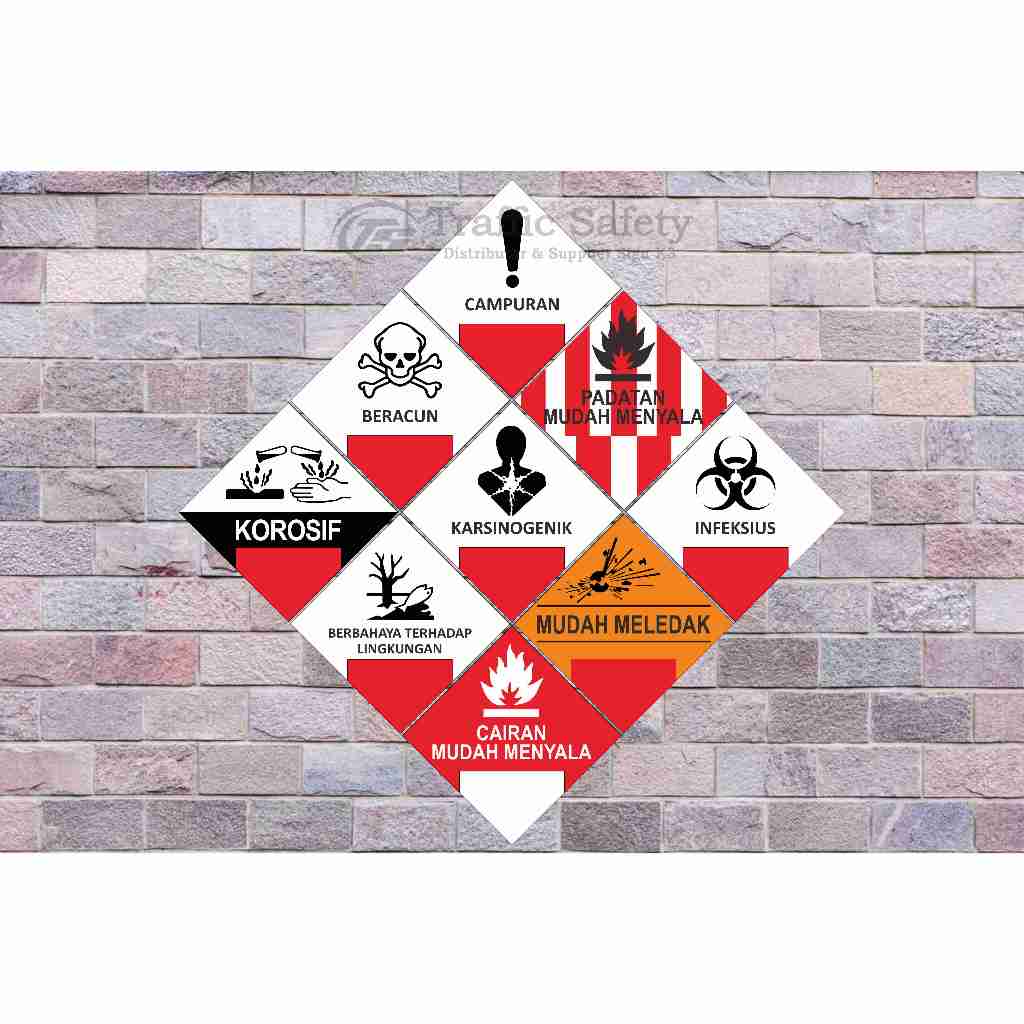 Jual Rambu symbol Limbah Hazmat B3 Medis 20x20 cm | Shopee Indonesia