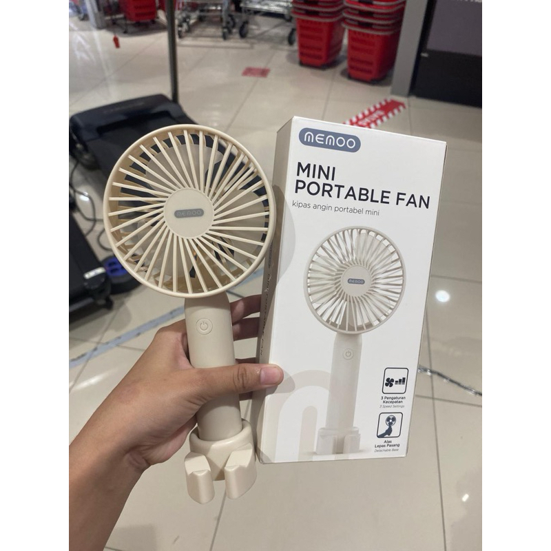Jual Ace Hardware - Memoo Mini Portable Fan (White) | Shopee Indonesia