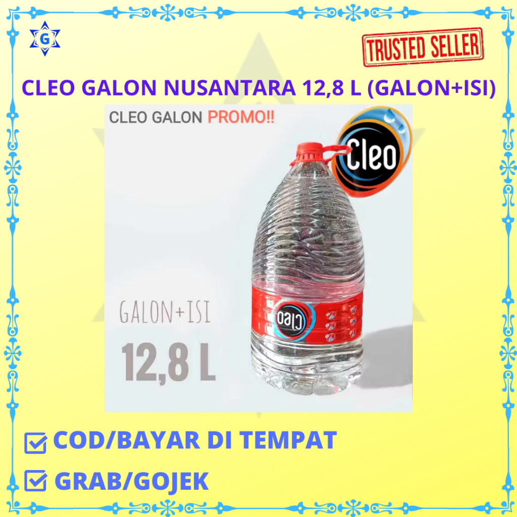 Jual AIR MINERAL CLEO GALON SEKALI PAKAI 12.8 LITER FREE BPA ( INSTANT/SAMEDAY MAKSIMAL 2 GALON ...